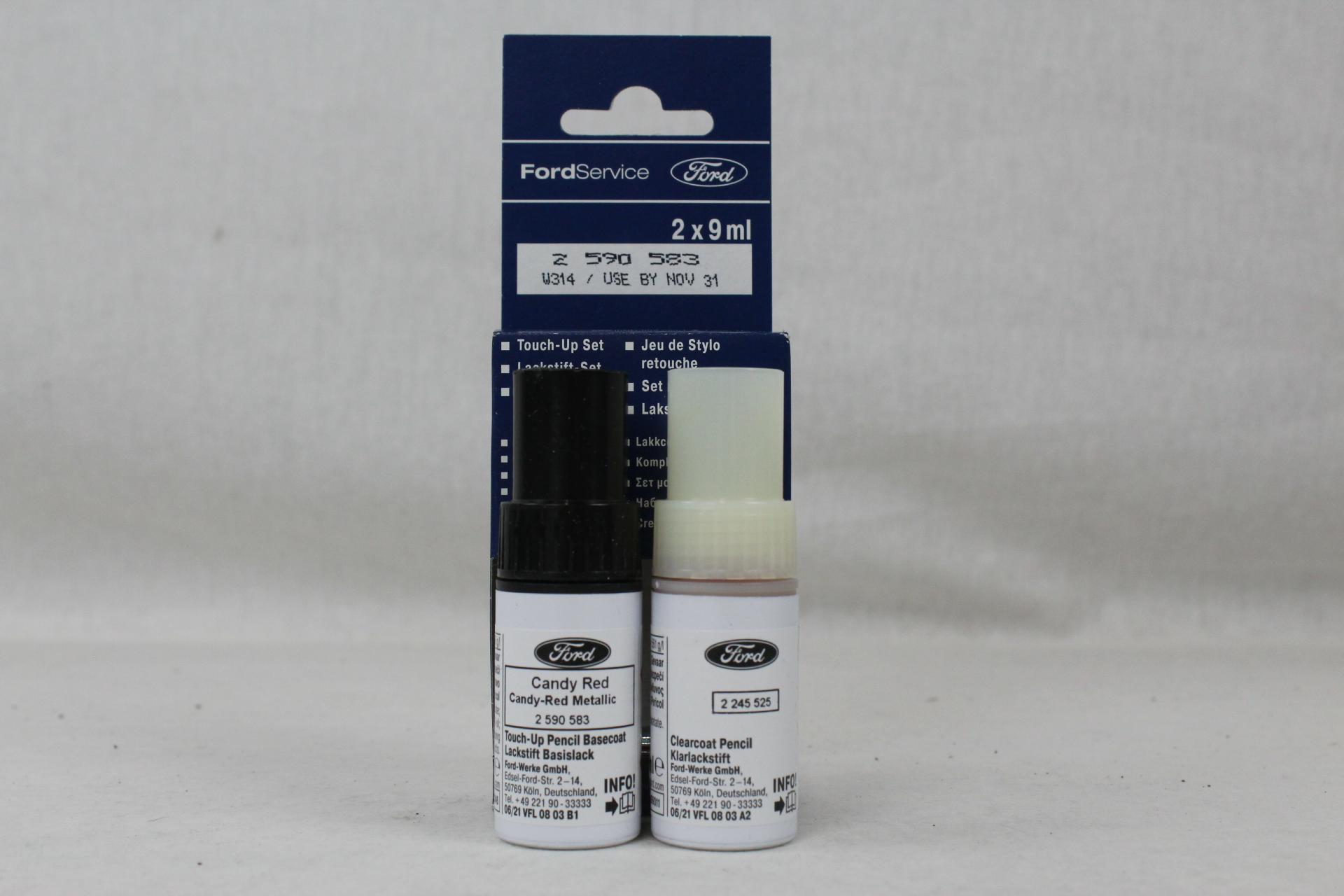 Lackstift Candy-Rot-Metallic + Klarlack je 9ml | KFZ-Teileprofi